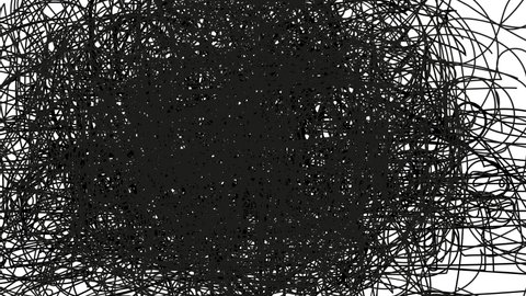 4k Animation Drawing Black Lines On Stock Footage Video (100% Royalty ...