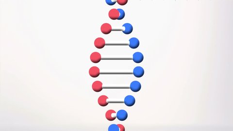 Animation Rotating 3d Dna Strand Falling Stock Footage Video (100% ...