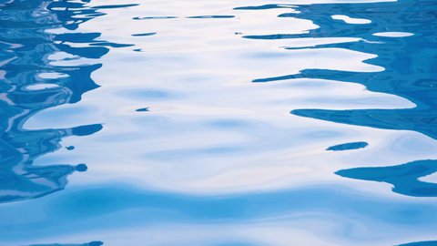 Calm Pure Transparent Blue Water Swimming Stock Footage Video (100% ...