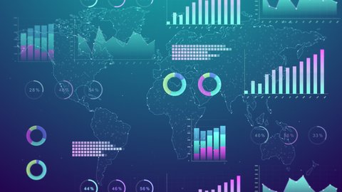 Animation Graphics Financial Diagram Charts Showing Stock Footage Video ...