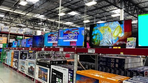 Tv store display Stock Video Footage - 4K and HD Video Clips | Shutterstock