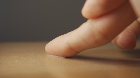 Touching Dust On Surface Furniture Finger Stock Footage Video (100% ...