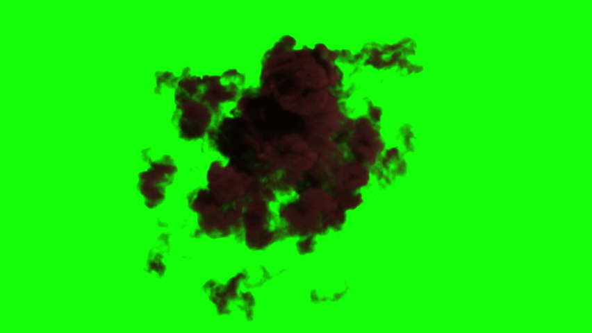 Bomb Explosion On Green Screen Stock Footage Video (100% Royalty-free ...