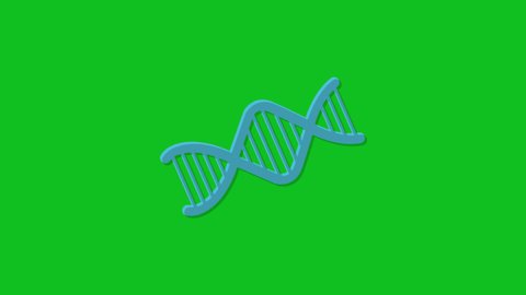 Dna Shape Animation On Green Screen Stock Footage Video (100% Royalty ...