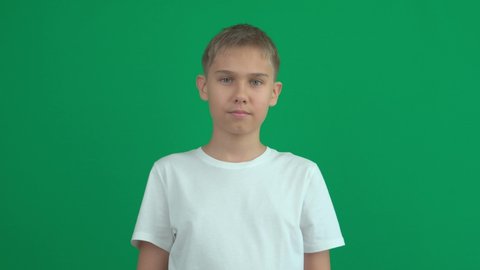 Denying Rejecting Disagree Disapproving Teenage Boy Stock Footage Video ...