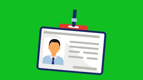 Id Card Green Screen Animation Stock Footage Video (100% Royalty-free ...