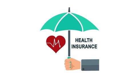 2d Animated Health Insurance Healthcare Concept Stock Footage Video ...