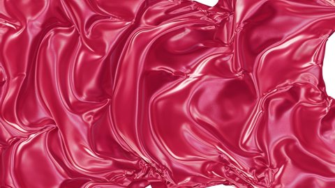 Realistic 3d Animation Textured Red Cloth Stock Footage Video (100% ...