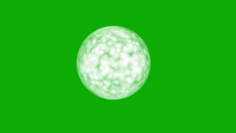 Magic Sphere Motion Graphics Green Screen Stock Footage Video (100% ...