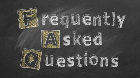 Faq Frequently Asked Questions Lettering On Stock Footage Video (100% ...