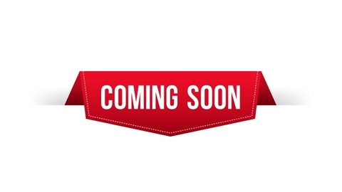 Red Ribbon Coming Soon Promotion Banner Stock Vector (Royalty Free ...