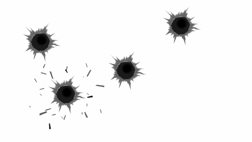 Bullet Holes Stock Footage ~ Royalty Free Stock Videos | Pond5