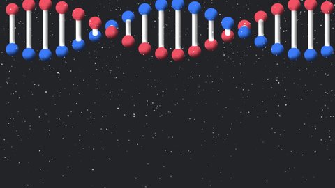 Animation Rotating 3d Model Dna Strand Stock Footage Video (100% ...
