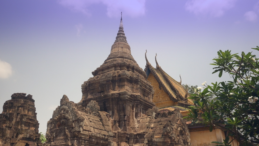 Angkor wat temple icon Stock Video Footage - 4K and HD Video Clips ...