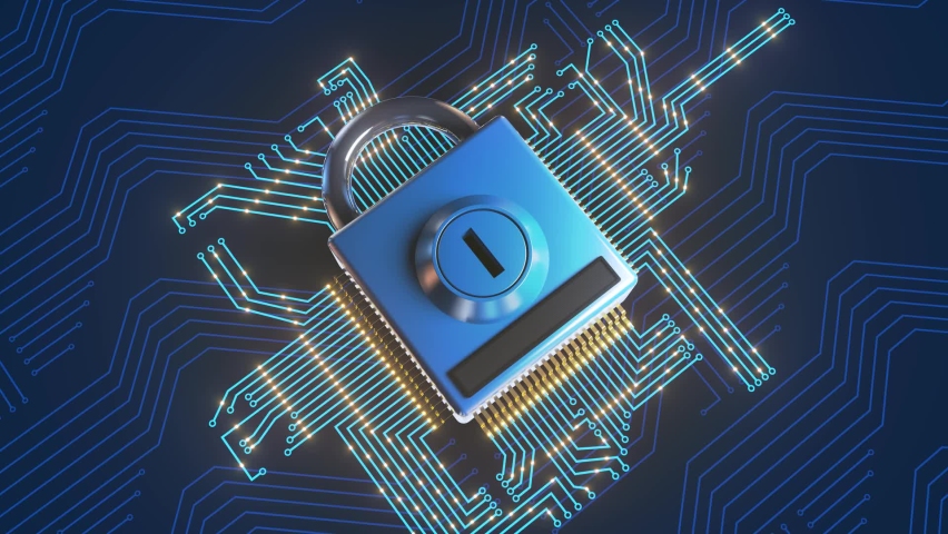 unlock data - computer security concept Stock Footage Video (100% ...