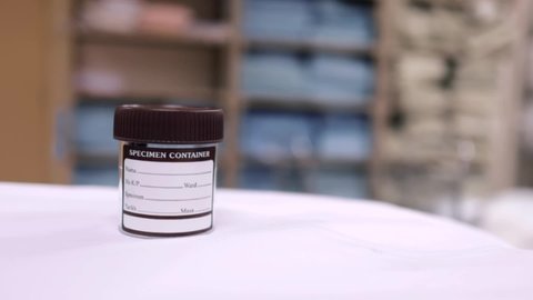 Closeup Clip Health Worker Hold Stool Stock Footage Video (100% Royalty ...