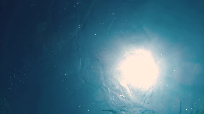 underwater view sun's rays through water Stock Footage Video (100% ...