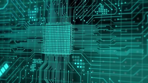 Hacker Attack Computer Hardware Microchip While Stock Footage Video ...