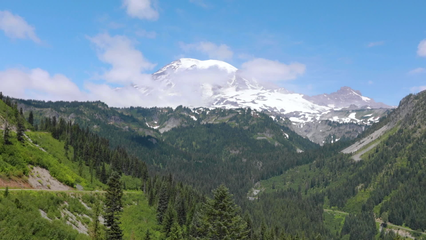 Scenic view of peak of Mount Rainier, Washington image - Free stock ...