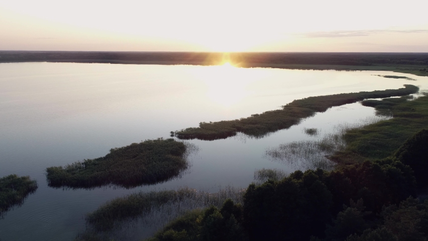 Sunset over the Lake in Ukraine image - Free stock photo - Public ...
