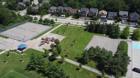 Aerial View Community Park Stock Footage Video (100% Royalty-free ...
