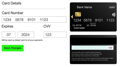 Step By Step Debit Card Detail Stock Footage Video (100% Royalty-free ...