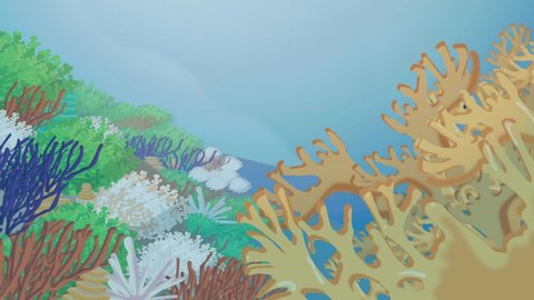 Under Red Sea Animation Stock Footage Video (100% Royalty-free ...