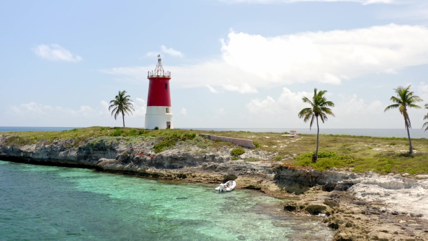 Gun cay lighthouse Stock Video Footage - 4K and HD Video Clips ...