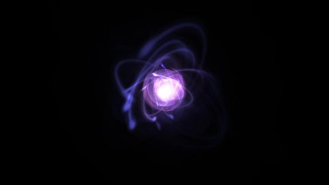 Atomic Microscopic Atomic Particle System Loop Stock Footage Video (100 ...