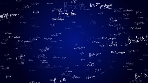 4k Animation Loop Mathematical Formulas Geometric Stock Footage Video ...