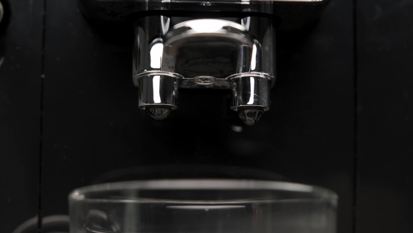 close-up slow movement espresso pouring coffee Stock Footage Video (100 ...