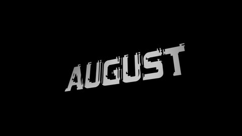 August Unique Kinetic Poster Loop Premium Stock Footage Video (100% ...
