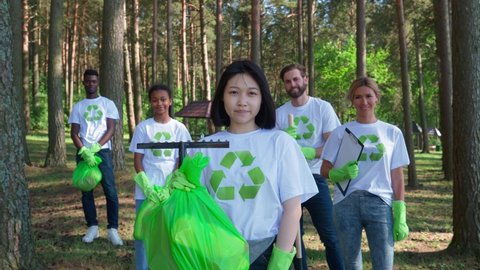 Eco Volunteers Fighting Preservation Nature Activists Stock Footage ...