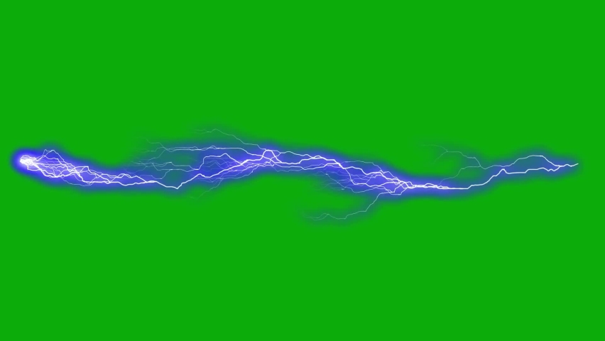 lightning strike on green screen Stock Footage Video (100% Royalty-free ...