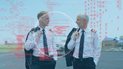 Illustrated two people talking Stock Video Footage - 4K and HD Video ...