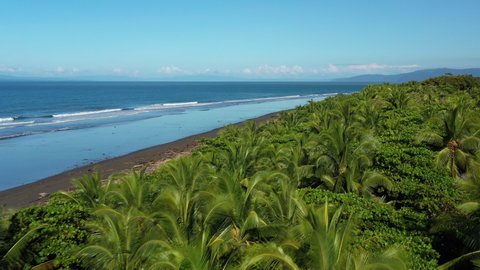 Zancudo Long Narrow Peninsula Aerial Overview Stock Footage Video (100% ...