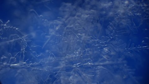 Stunning Snow Crystals Under Microscope Maximum Stock Footage Video ...