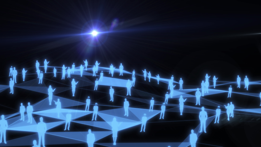 VFX Animated Background with Virtual Social Media Reality ...