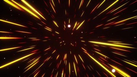 Hyperspace Jump Outer Space Speed Light Stock Footage Video (100% ...