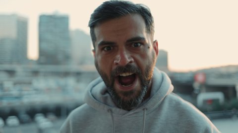 Man running screaming Stock Video Footage - 4K and HD Video Clips ...