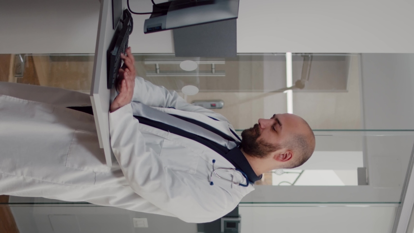 Medical team doctor vertical Stock Video Footage - 4K and HD Video ...