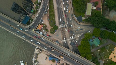 Falomo Victoria Island Lagos Nigeria July Stock Footage Video (100% ...