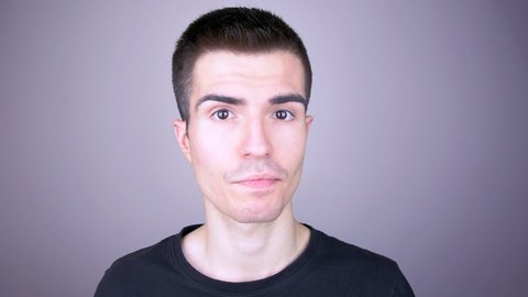 Young Man Nods His Head No Stock Footage Video (100% Royalty-free ...