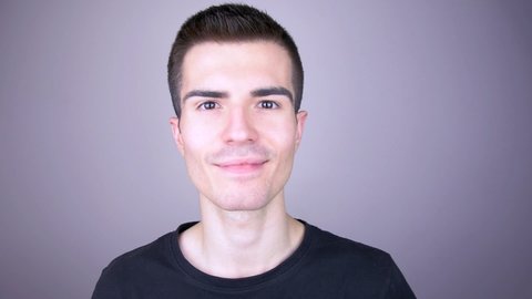 Young Man Nods Giving Yes Agree Stock Footage Video (100% Royalty-free ...