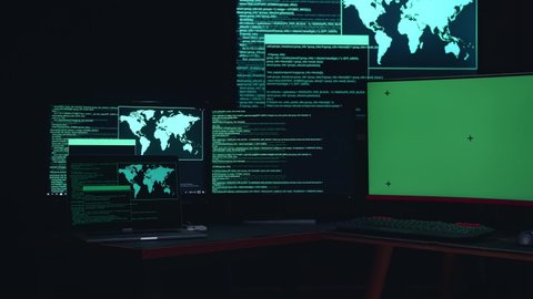 Isolated Mockup Green Screen Code On Stock Footage Video (100% Royalty ...