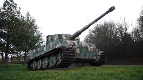 Long Shot German Tiger 1 Tank Stock Footage Video (100% Royalty-free ...