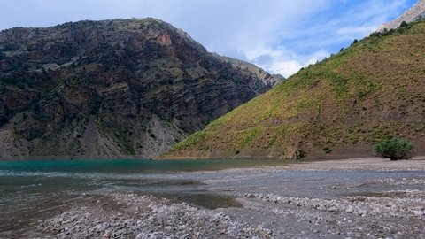 View Badak Lake Surrounding Mountains Tashkent Stock Footage Video (100 ...