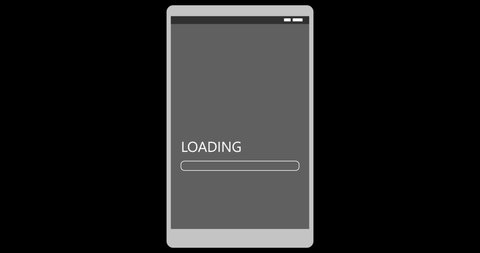Loading Video Animation Download Progress Preloaded Stock Footage Video ...