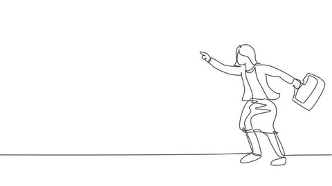 Self Drawing Animation One Single Line Stock Footage Video (100% ...