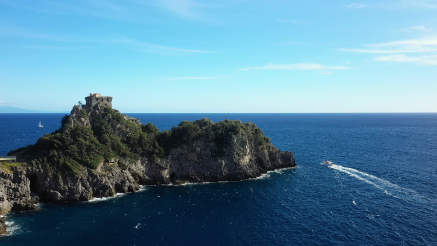 tower capo di conca on amalfi Stock Footage Video (100% Royalty-free ...